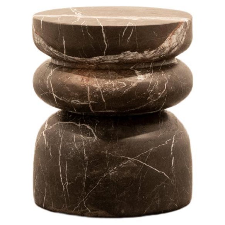 Marble Neru Stool by Rebeca Cors For Sale at 1stDibs