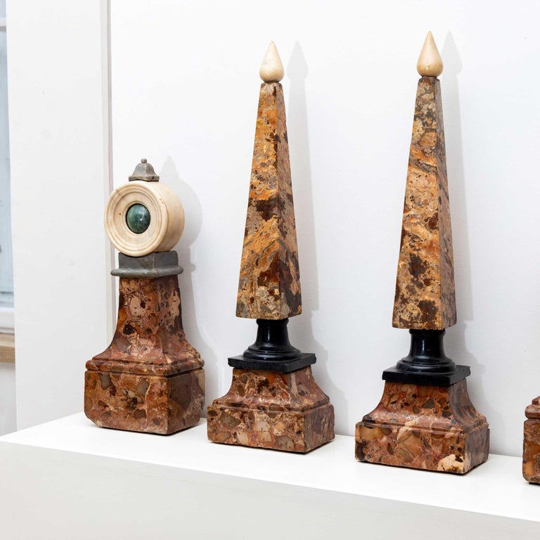 Marble obelisks, 19th century For Sale at 1stDibs