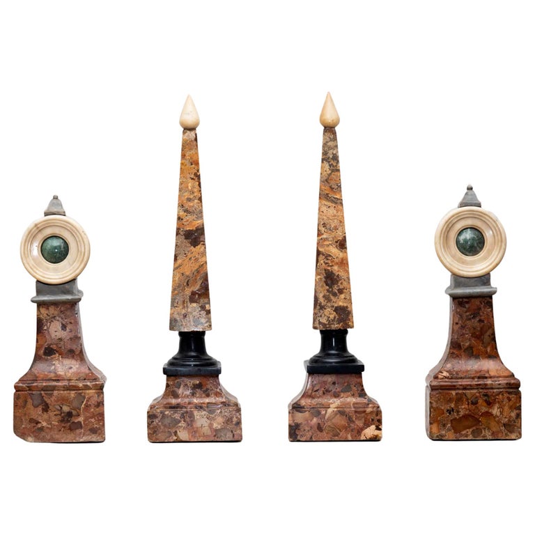 Marble obelisks, 19th century For Sale at 1stDibs