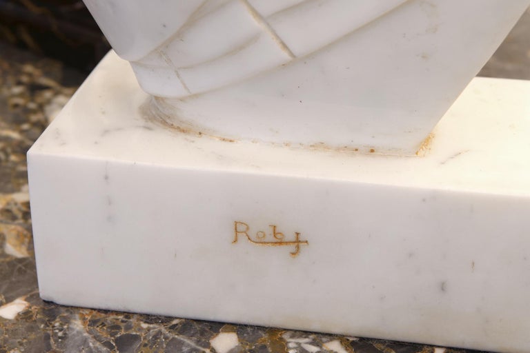 Marble Sculpture by Raymonde Guerbe "Danseuse Espagnole", ROBJ, Paris ...