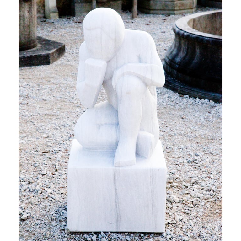 Marble Sculpture the Thinker, 21st Century For Sale at 1stDibs | 21st ...