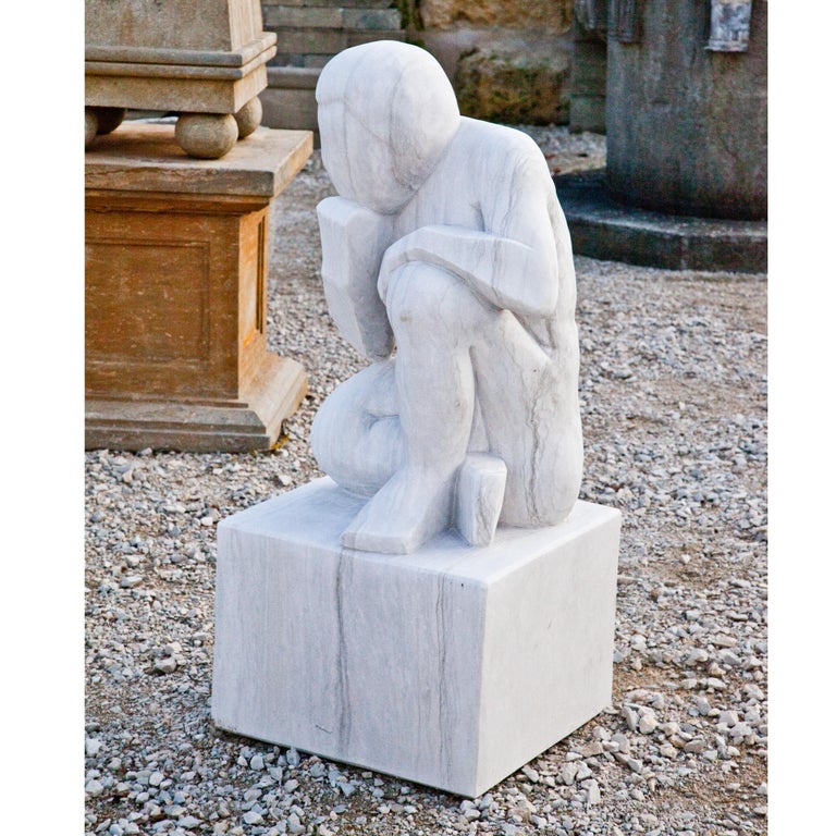 Marble Sculpture the Thinker, 21st Century For Sale at 1stDibs | 21st ...