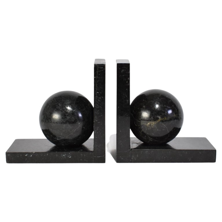 Marble Sphere Bookends For Sale at 1stDibs