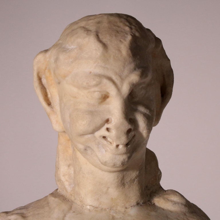 Marble Statue of a Faun, Italy, 17th Century For Sale at 1stDibs