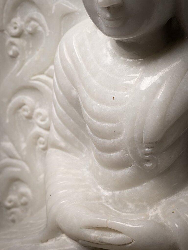 Marble Stone Burmese Buddha Statue from Burma For Sale at 1stDibs
