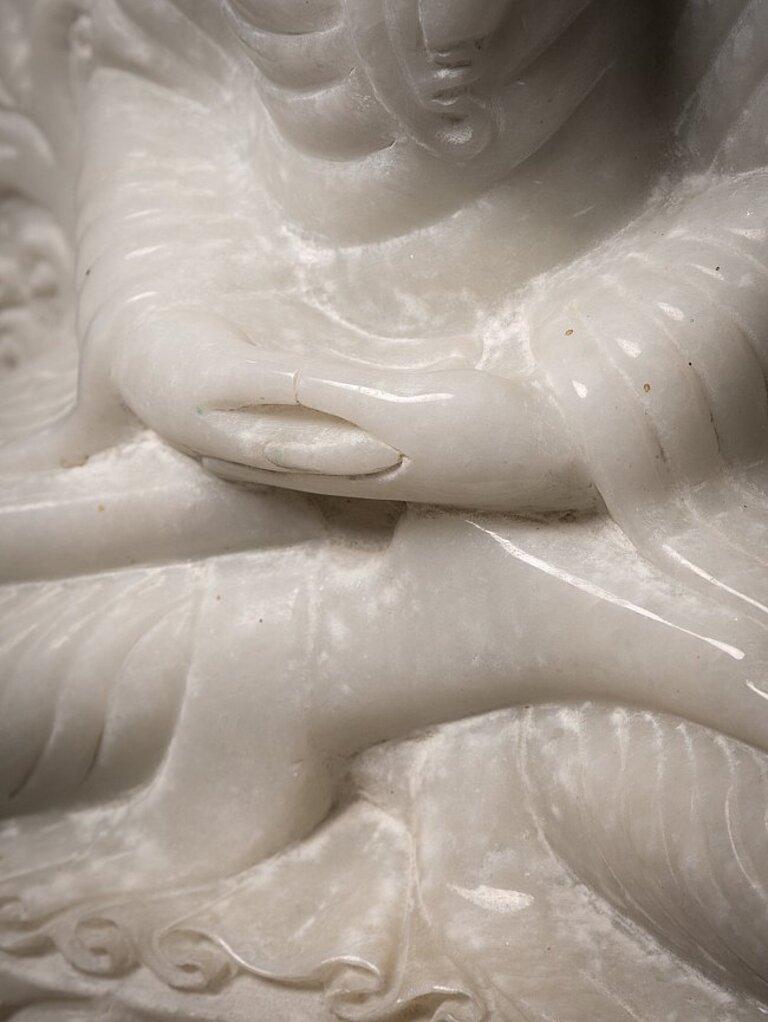 Marble Stone Burmese Buddha Statue from Burma For Sale at 1stDibs