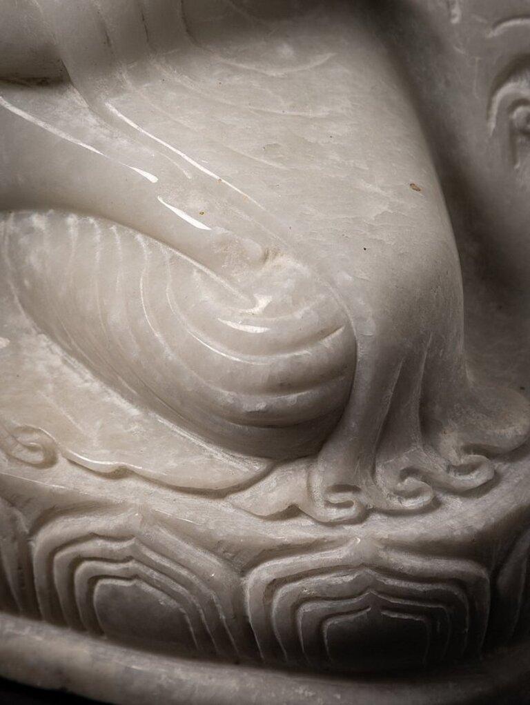 Marble Stone Burmese Buddha Statue from Burma For Sale at 1stDibs
