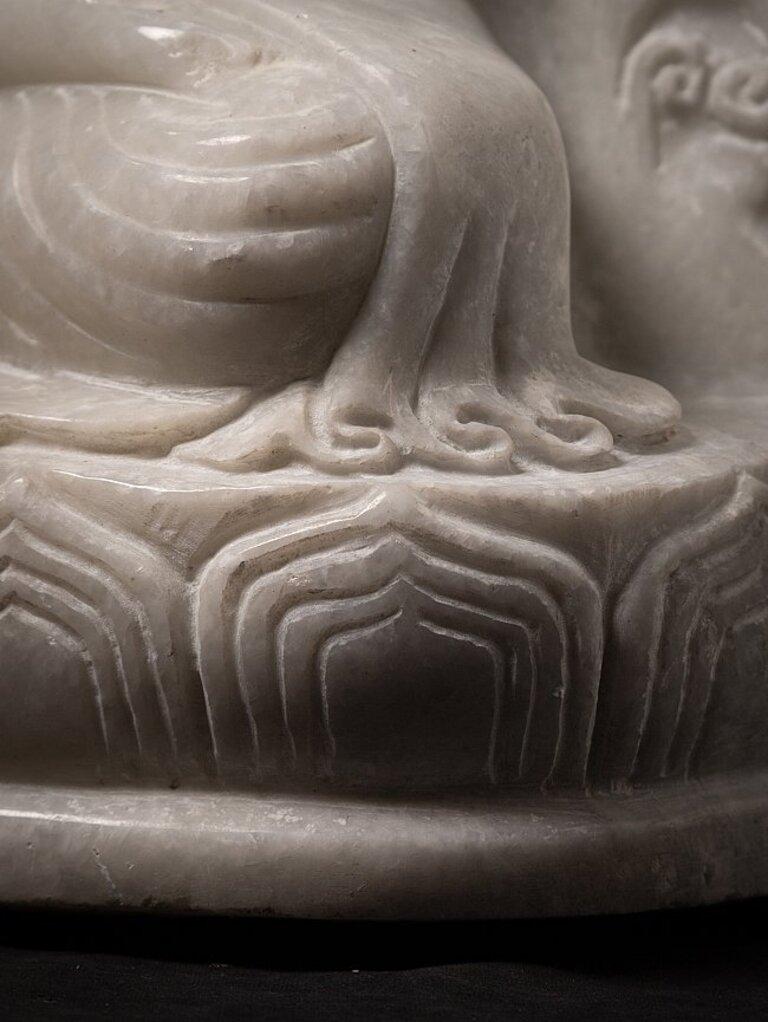 Marble Stone Burmese Buddha Statue from Burma For Sale at 1stDibs