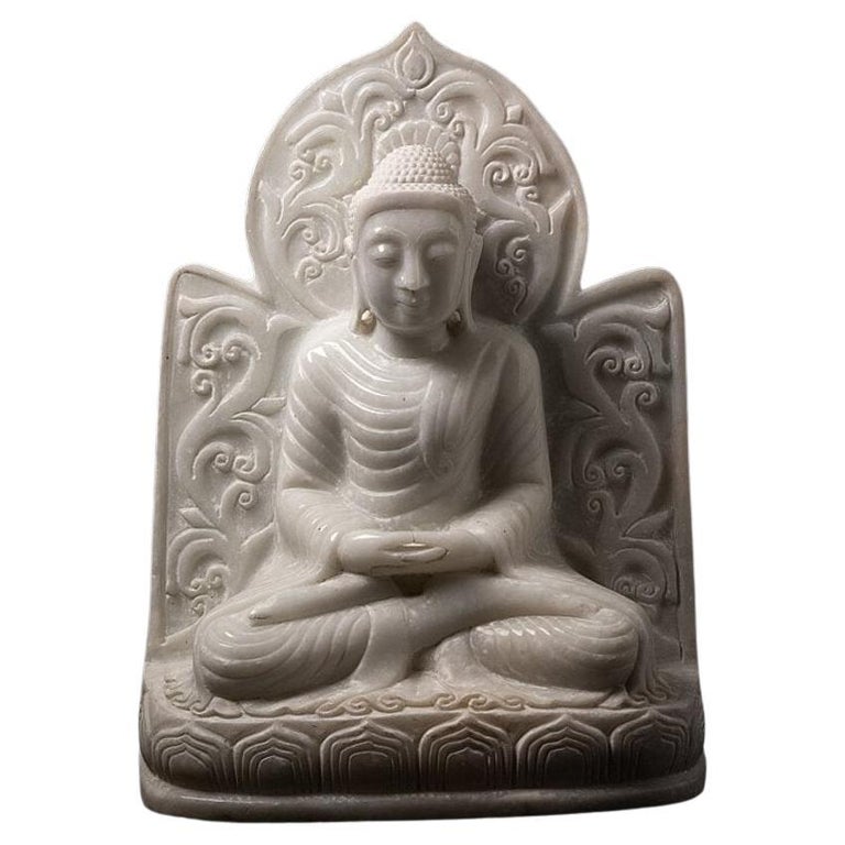 Marble Stone Burmese Buddha Statue from Burma For Sale at 1stDibs