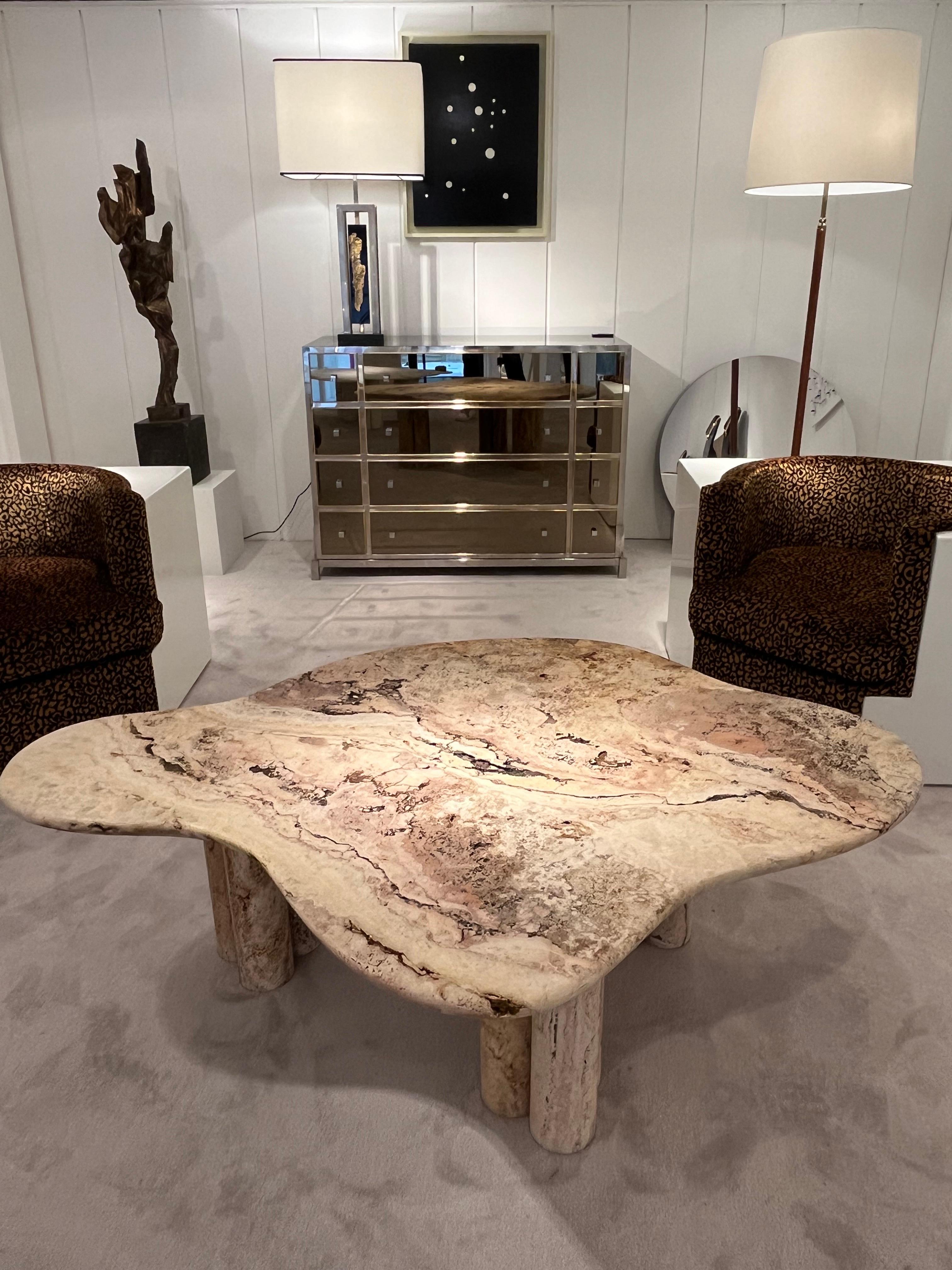 Marble Table by Jean Frederic Bourdier at 1stDibs