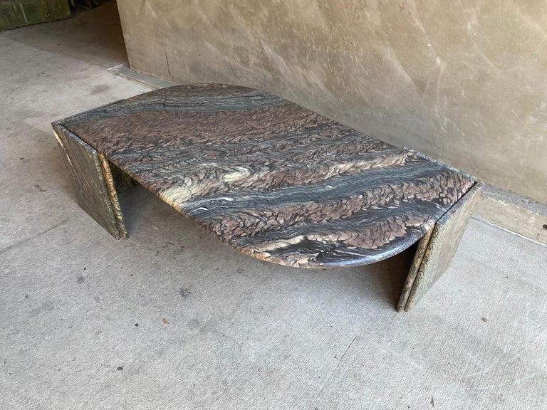 Marble Teardrop Cocktail Table, Italy, 1980's For Sale at 1stDibs