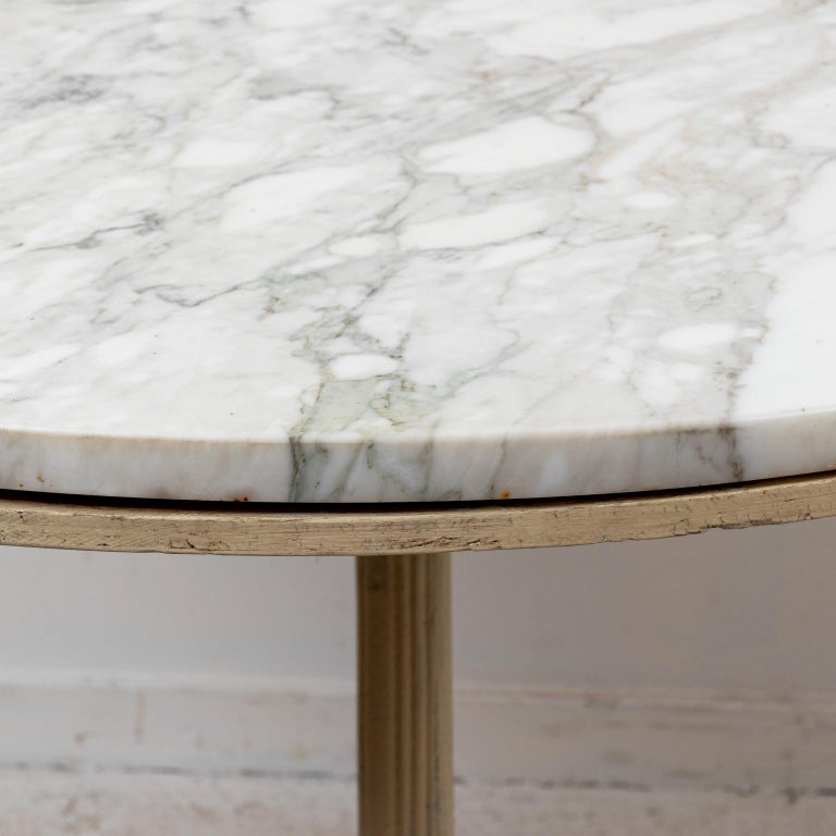 Marble Top Bistro Table at 1stDibs