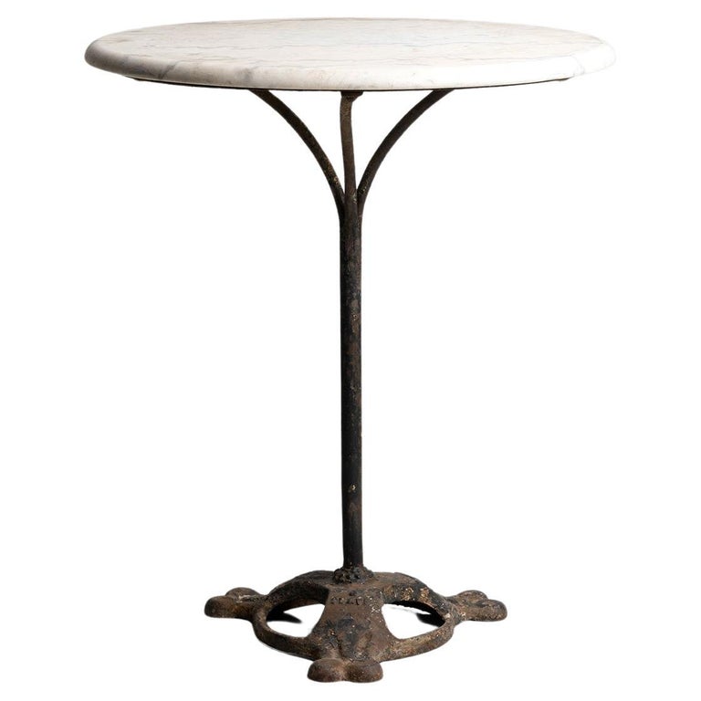 Marble Top Bistro Table, France, circa 1890 at 1stDibs