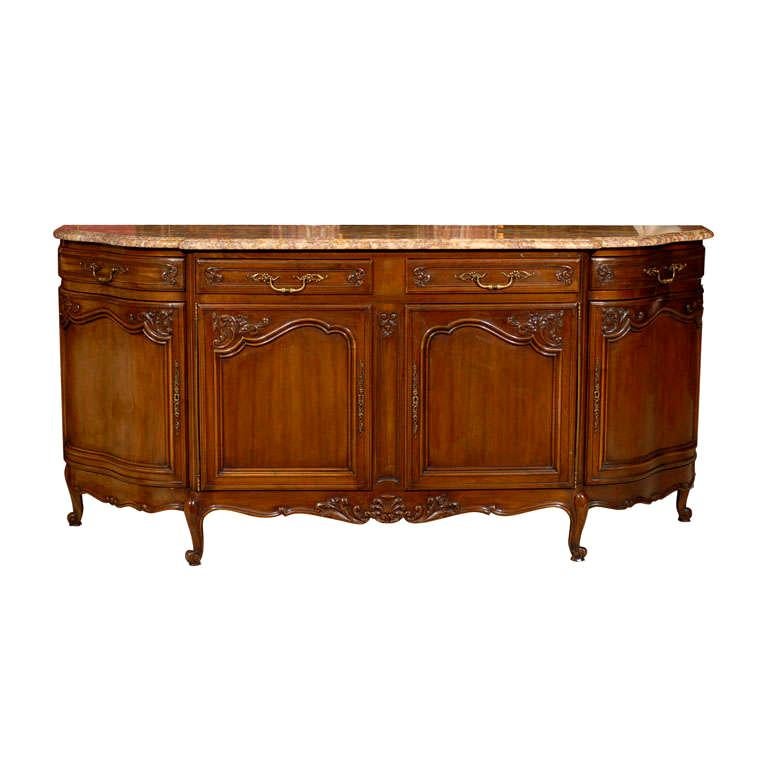 Marble-Topped Sideboard For Sale at 1stDibs