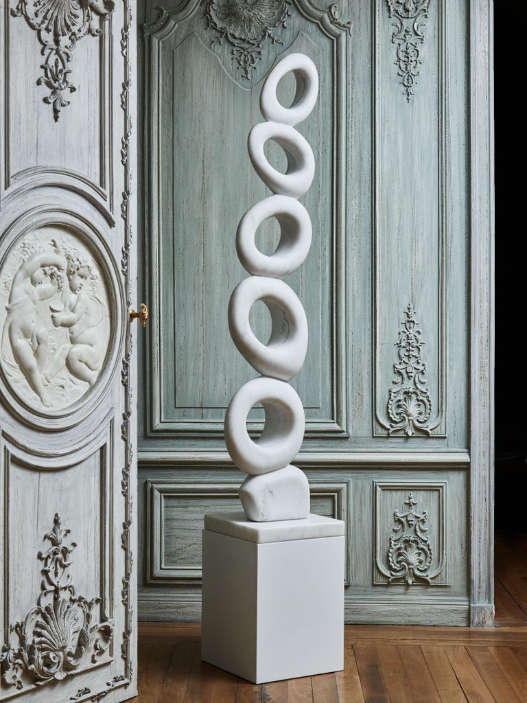 Marble TOTEM by J.F. Bourdier For Sale at 1stDibs