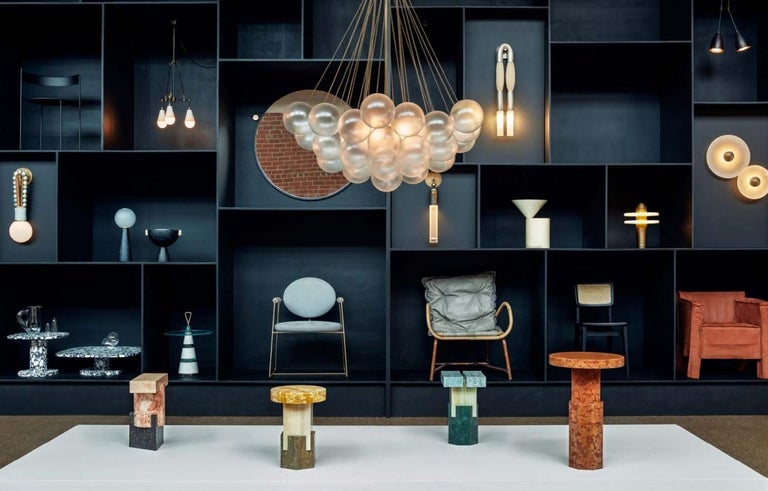 Marble Tuskan Chroma Stool by Oeuffice For Sale at 1stDibs