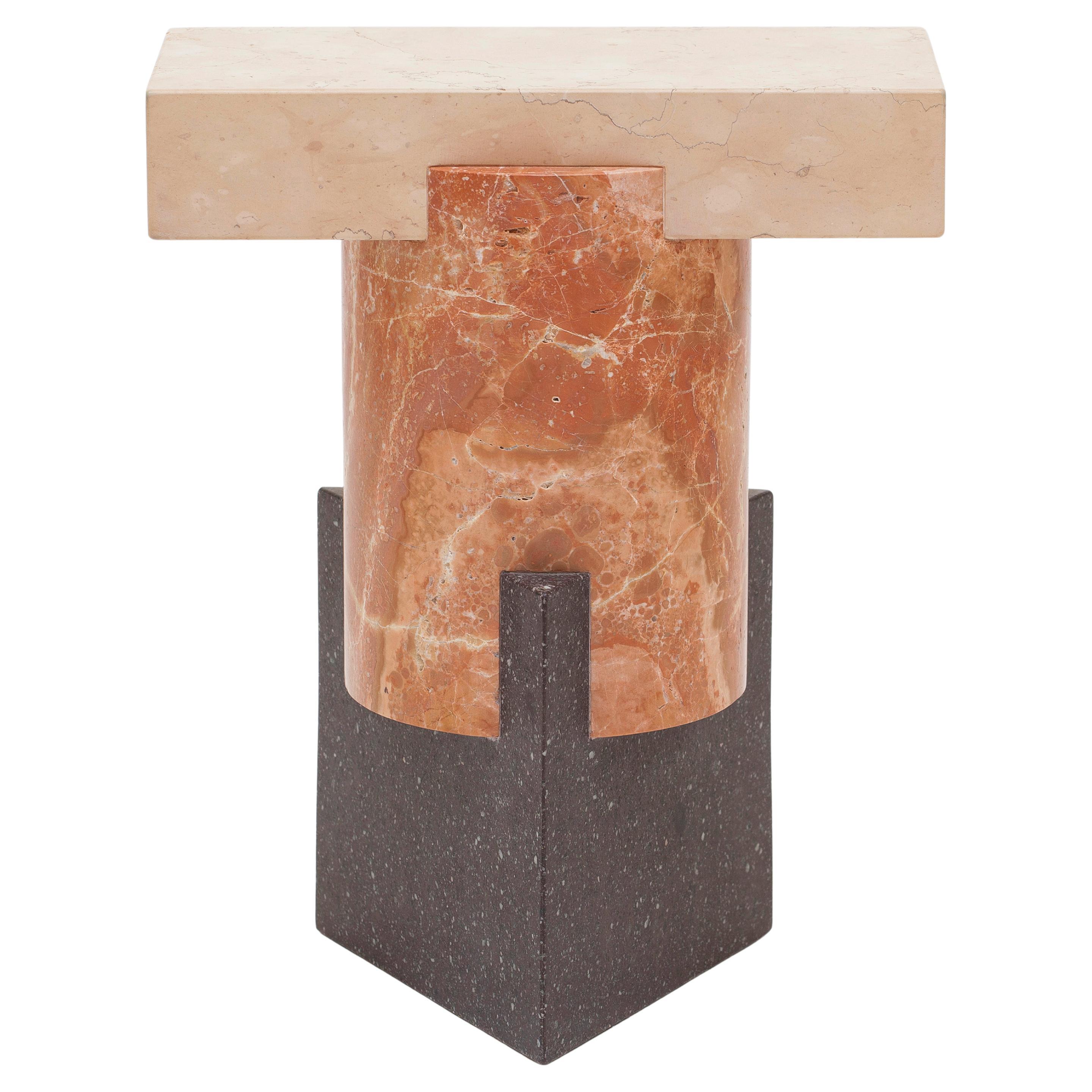 Marble Tuskan Chroma Stool by Oeuffice For Sale at 1stDibs
