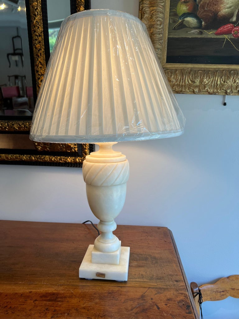 Marble Urn Form Lamp For Sale at 1stDibs
