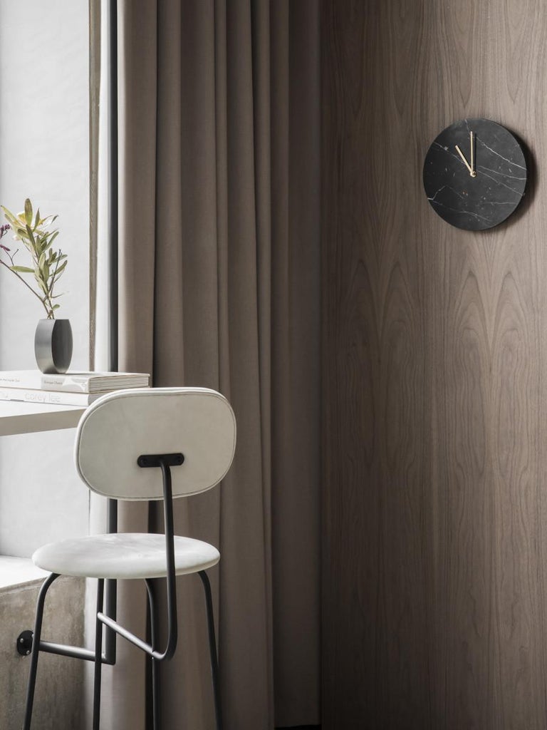 Marble Wall Clock, Black, Designed by Norm Architects For Sale at 1stDibs