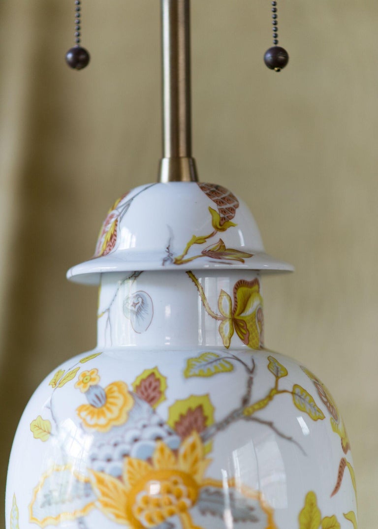 Marbro French Porcelain Lamps at 1stDibs