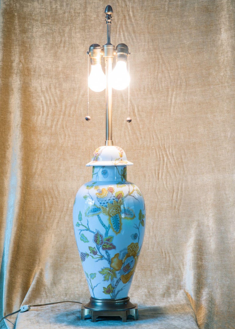 Marbro French Porcelain Lamps at 1stDibs