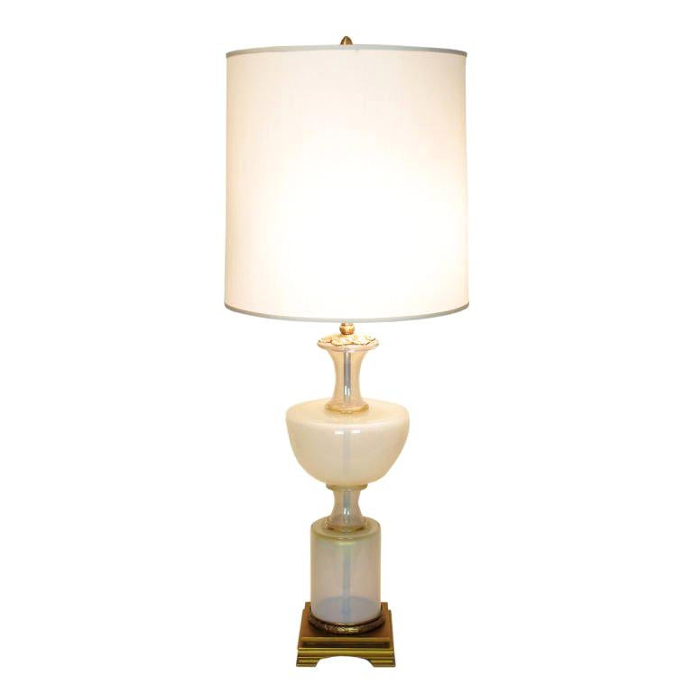 Marbro Murano Opalescent Table Lamp For Sale at 1stDibs