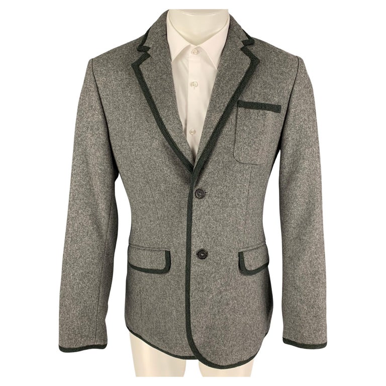 MARC by MARC JACOBS Size 38 Gray Charcoal Wool Nylon Sport Coat For ...