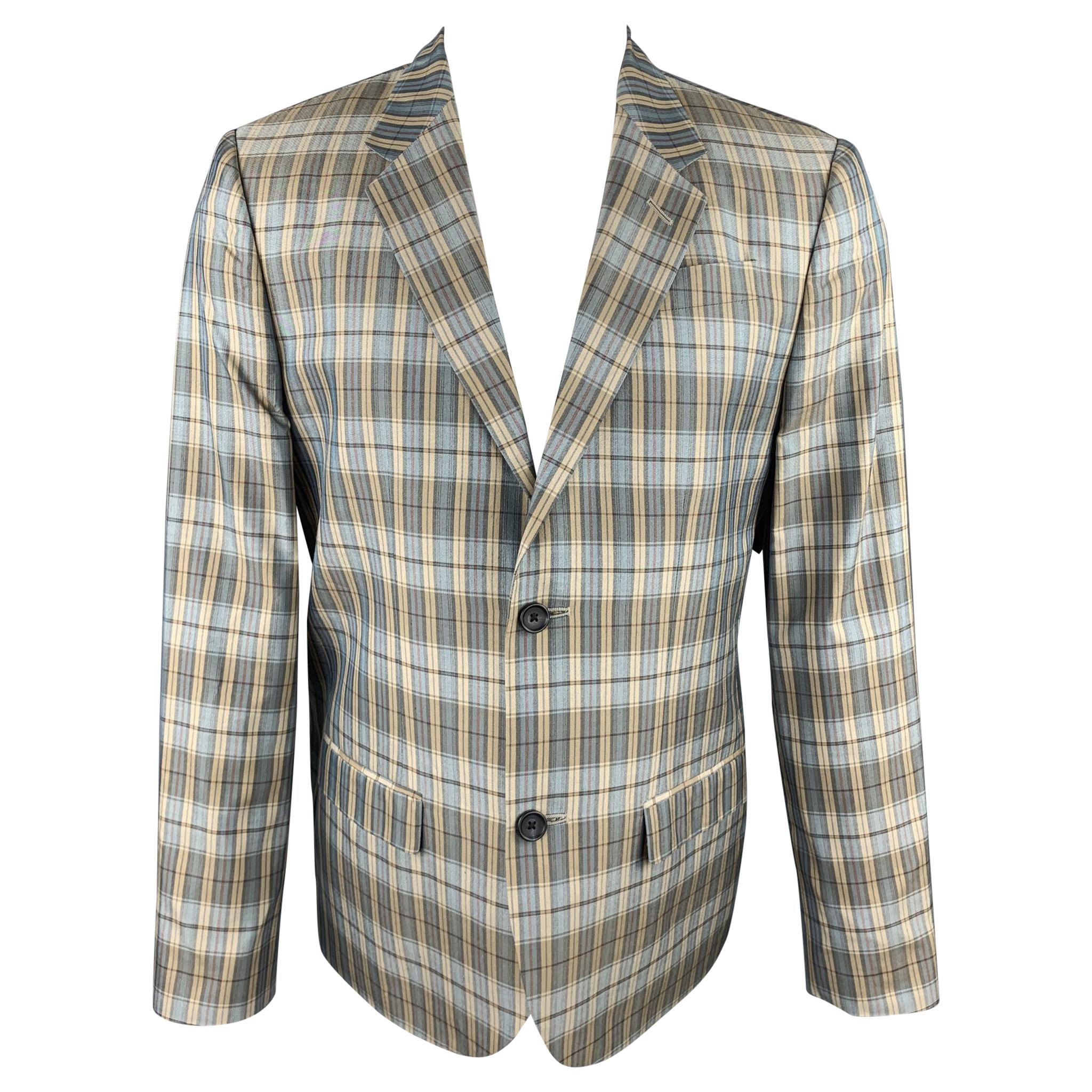 Escada Green and Black Checkered Blazer For Sale at 1stDibs | green ...