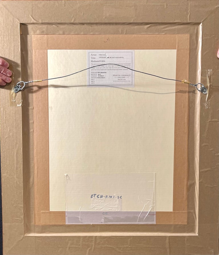 Marc Chagall, Etching Plate 2, from De Mauvais Sujets (Bad Elements ...