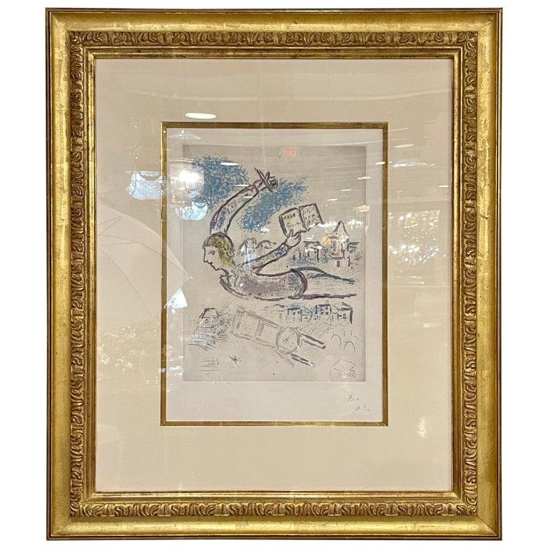 Marc Chagall, Etching Plate 2, from De Mauvais Sujets (Bad Elements ...