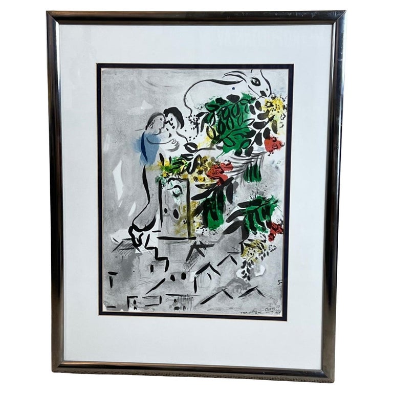 Marc Chagall Framed Poster Fêtes De Pâques, Vence 1954, Matted and ...