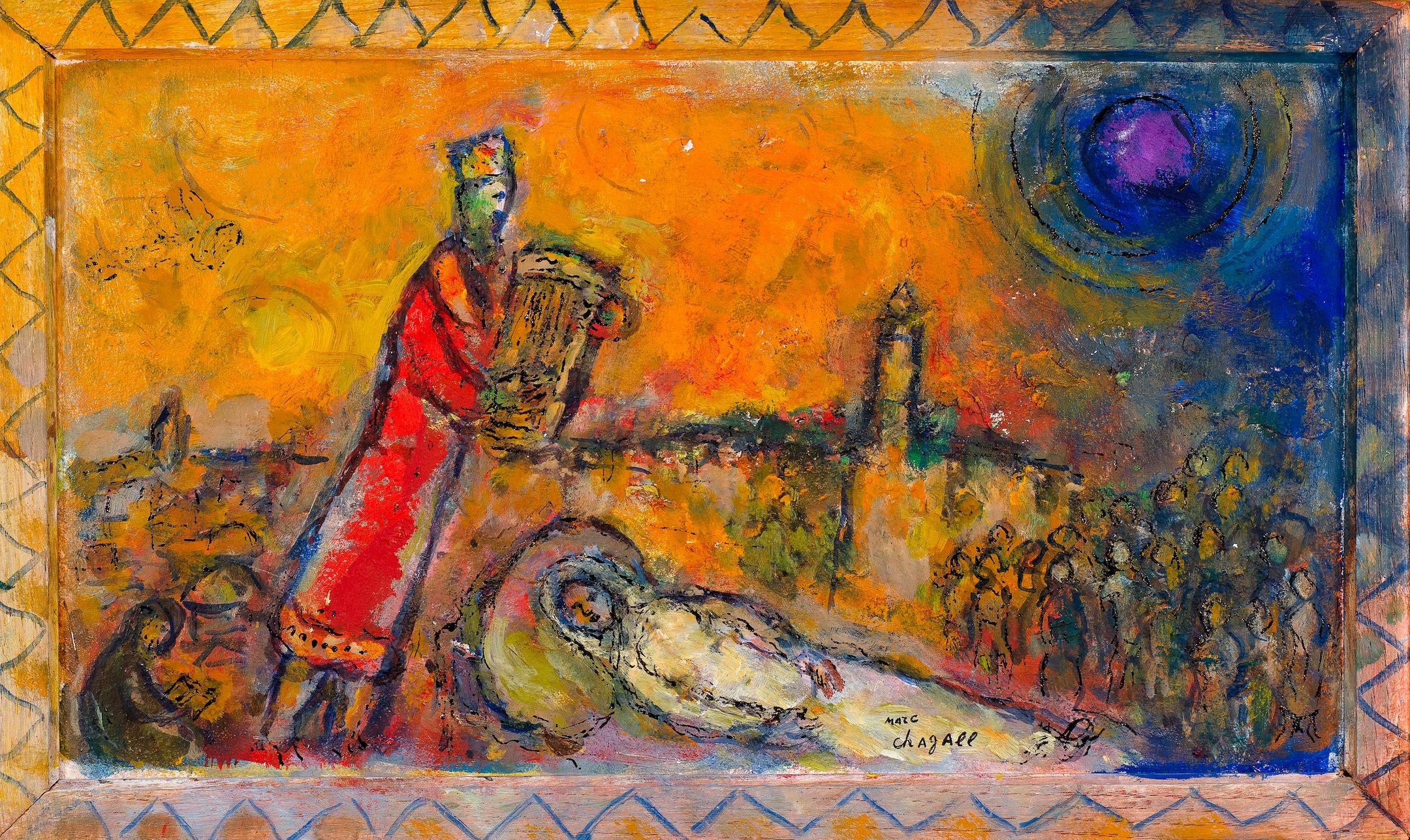 Marc Chagall – L''hymne du Roi David (Der Traum von König David) im ...