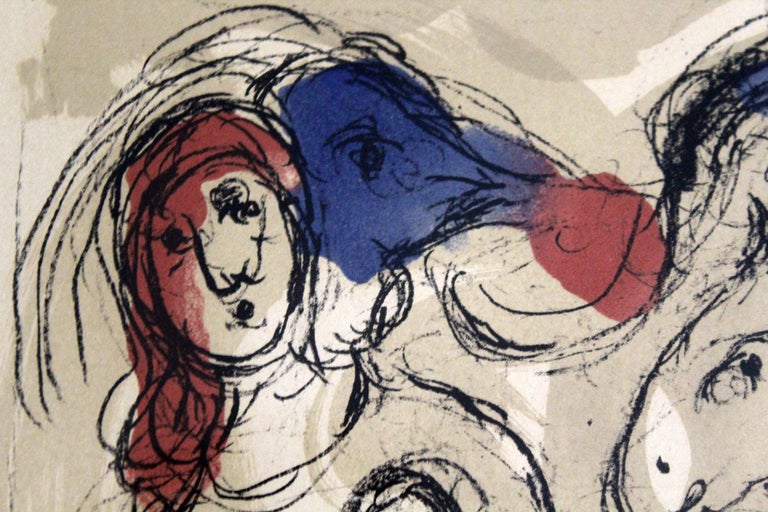 Marc Chagall Petits Paysans I Hand Signed Lithograph in Colors 5/50 ...