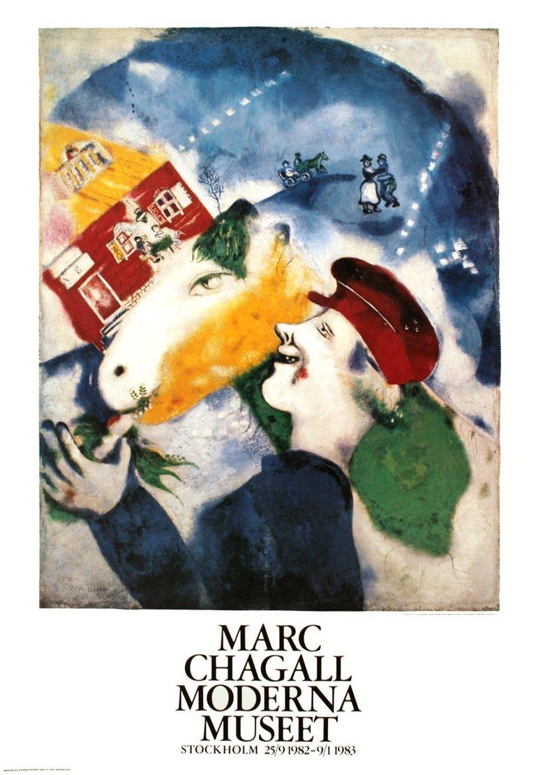 1982 After Marc Chagall 'La Vie Paysanne' Modernism Multicolor For Sale ...