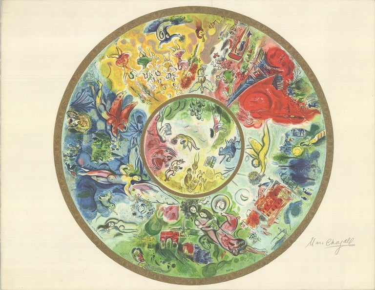 Marc Chagall - 1985 Marc Chagall 'The Ceiling of the Paris Opera House ...