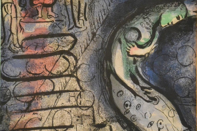 Marc Chagall - Ahasuerus Sends Vashti Away - from "Illustrations for ...