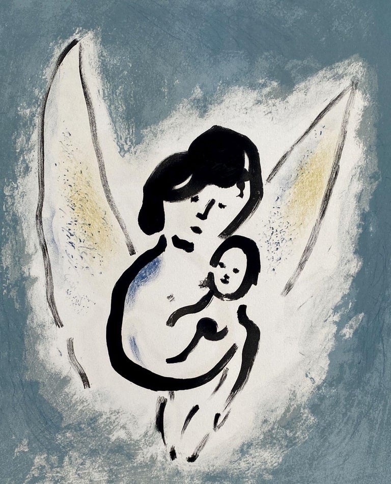 Marc Chagall - Angel and Child - Lithograph Hand Signed and Numbered ...