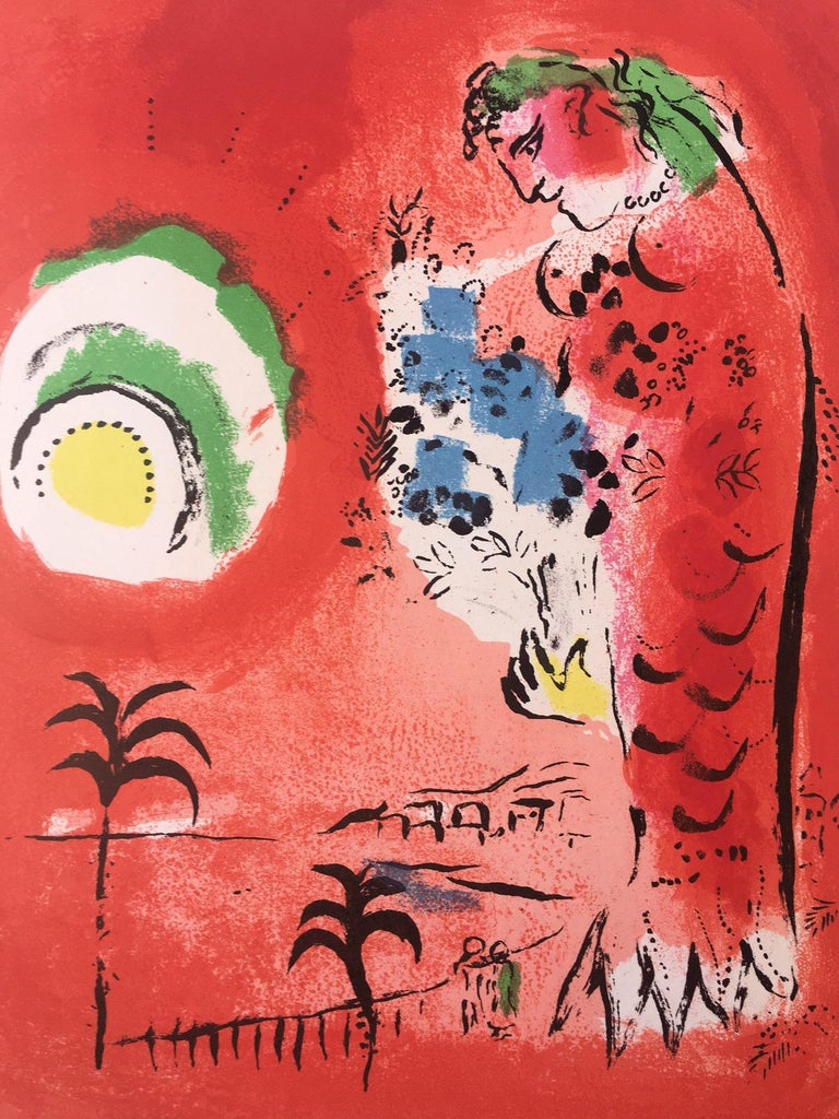 Marc Chagall - Angel Bay, Color Lithograph Print For Sale at 1stDibs