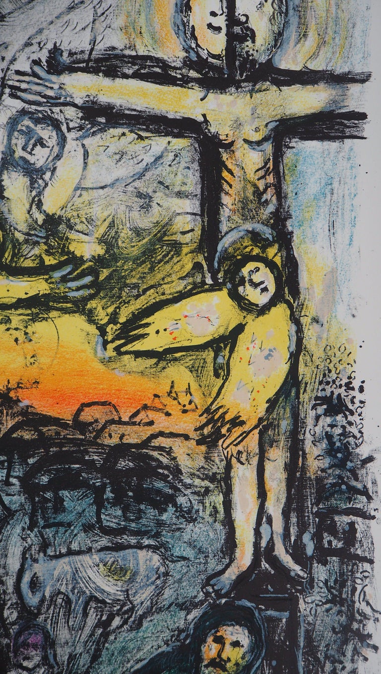 Marc Chagall - Bible : Vision of Jacob - Original lithograph (Mourlot ...