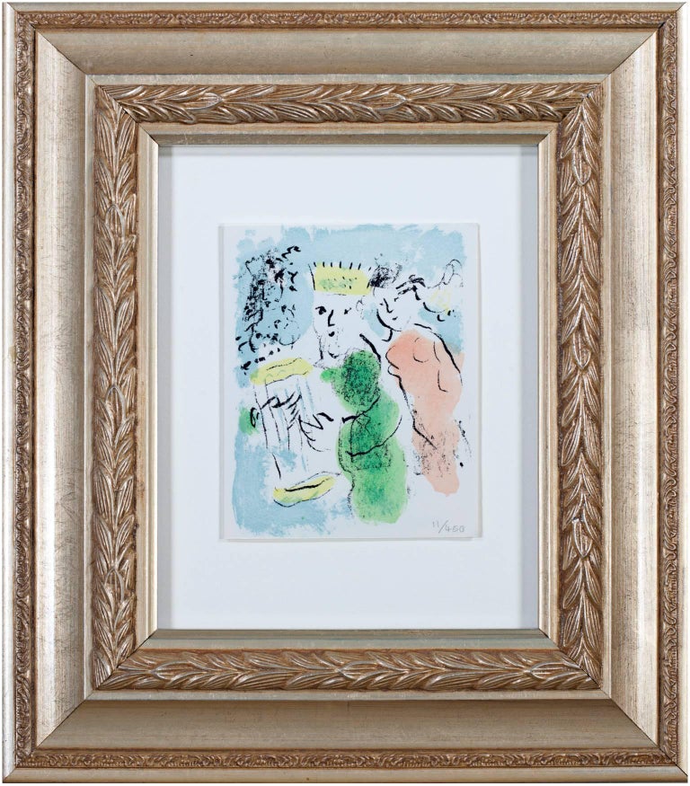 Marc Chagall - "Carte de Voeux (New Year Greeting Card)," Original ...