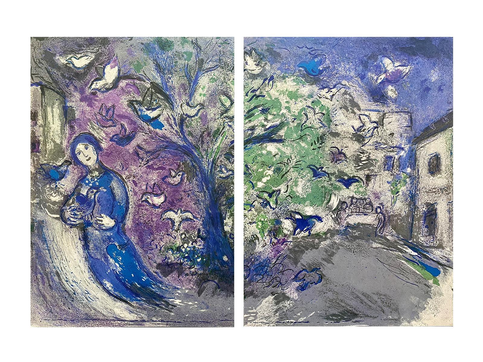 Chagall, Wedding feast in cave of the Nymphs (Daphnis et Chloé ...