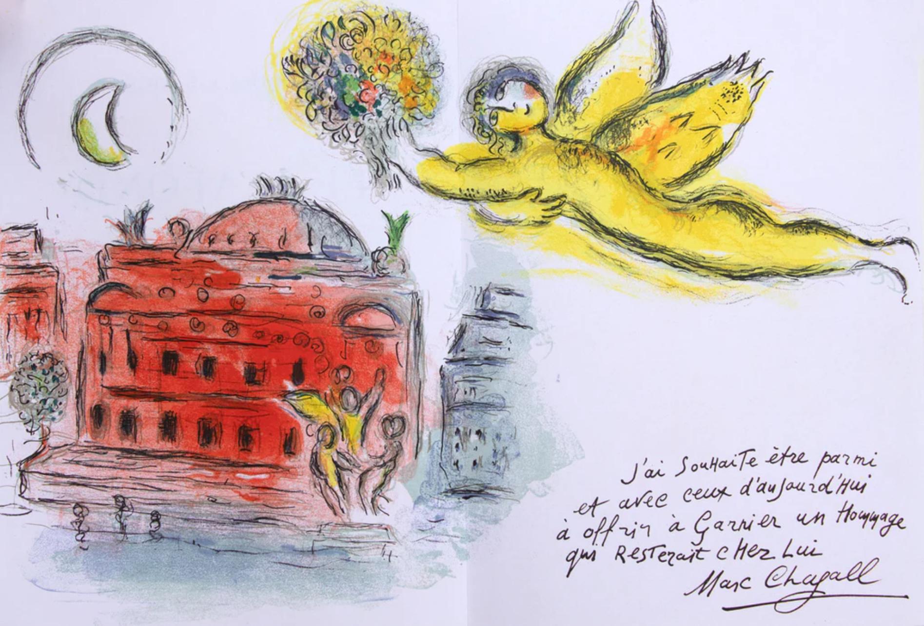 Chagall, Le plafond de l'Opéra de Paris (Mourlot 434; Cramer 61) (after ...