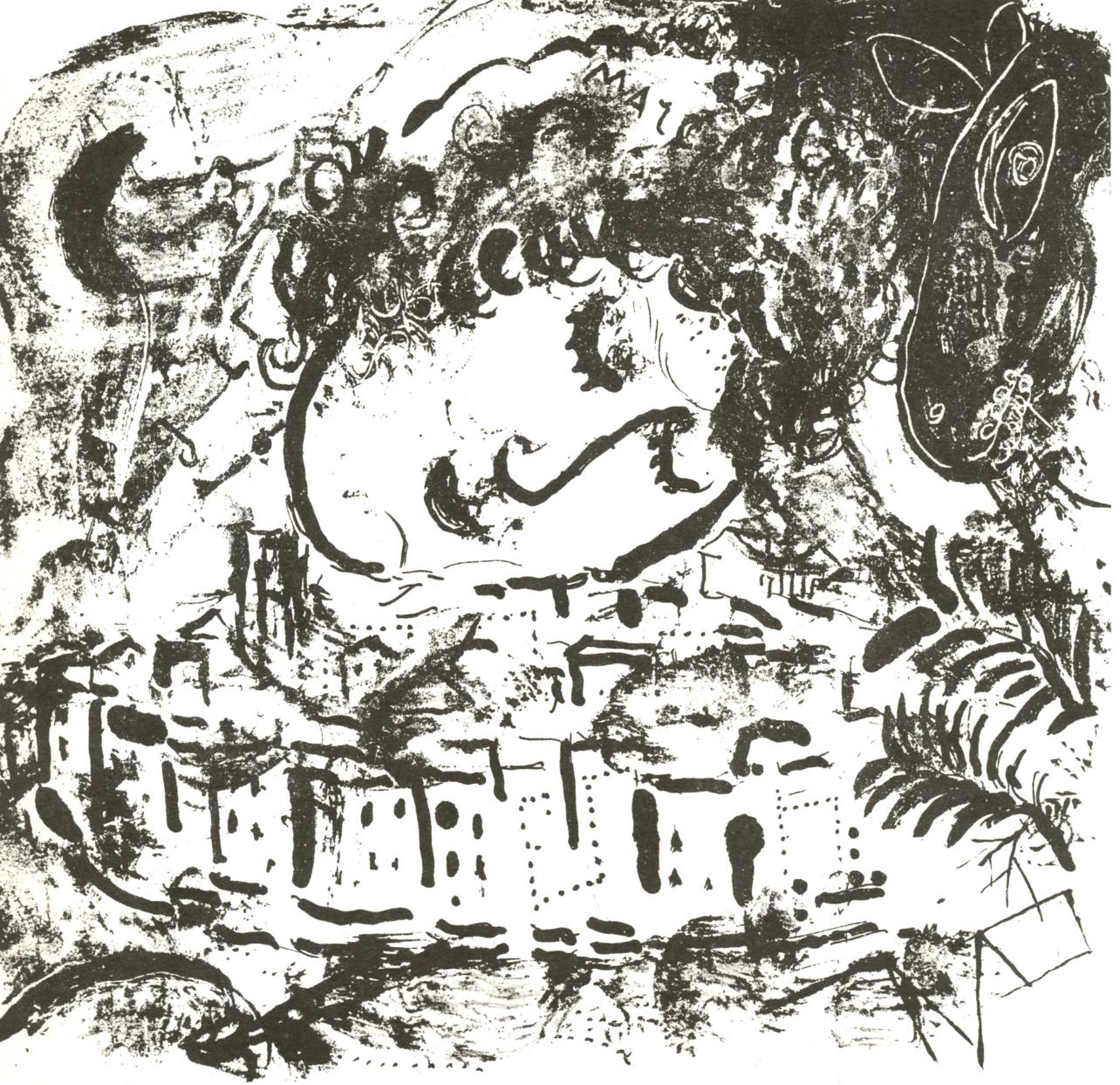 Chagall, Composition (Mourlot 194; Cramer 34) (after) For Sale at 1stDibs