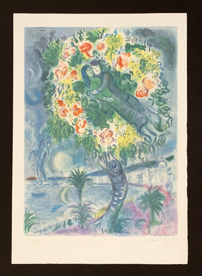 Marc Chagall - Coupe et Poisson (Couple and Fish) at 1stDibs