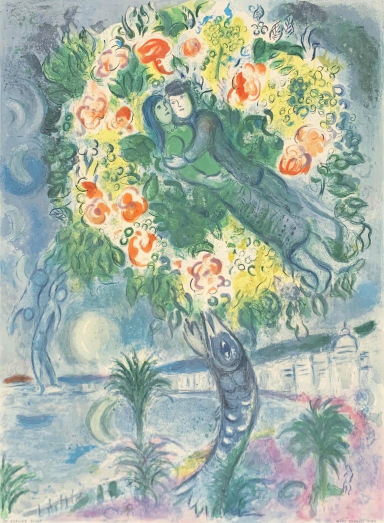 Marc Chagall - Coupe et Poisson (Couple and Fish) at 1stDibs