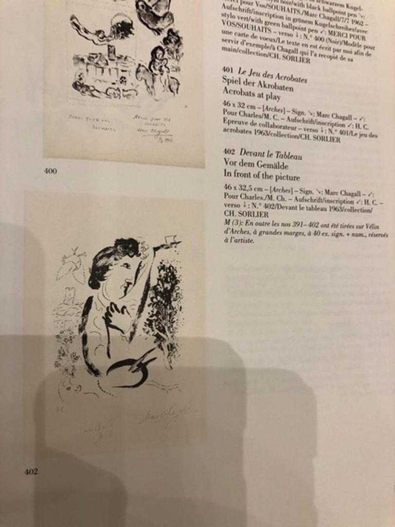 Marc Chagall - Devant le Tableau (Signed and Numbered) For Sale at ...
