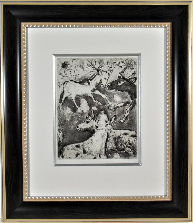 Marc Chagall - From the suite "Les Fables De La Fontaine" original ...