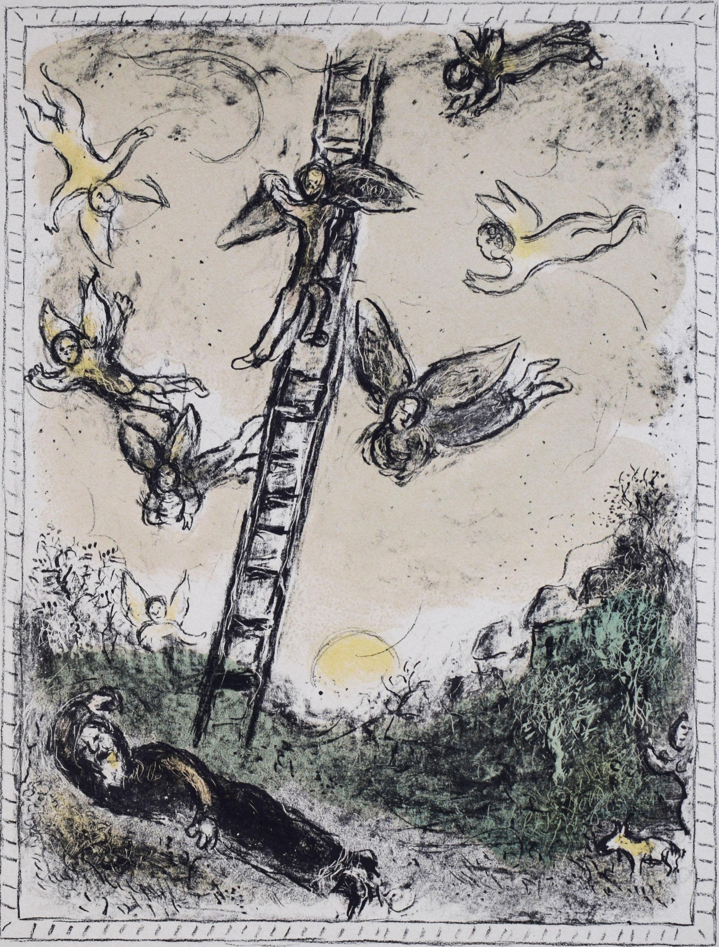 Marc Chagall - Jacob’s Dream Le songe de Jacob - French Biblical ...