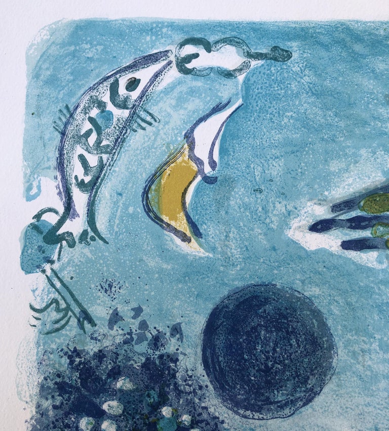 Marc Chagall - Landscape With Rooster - Original Lithograph Handsigned ...