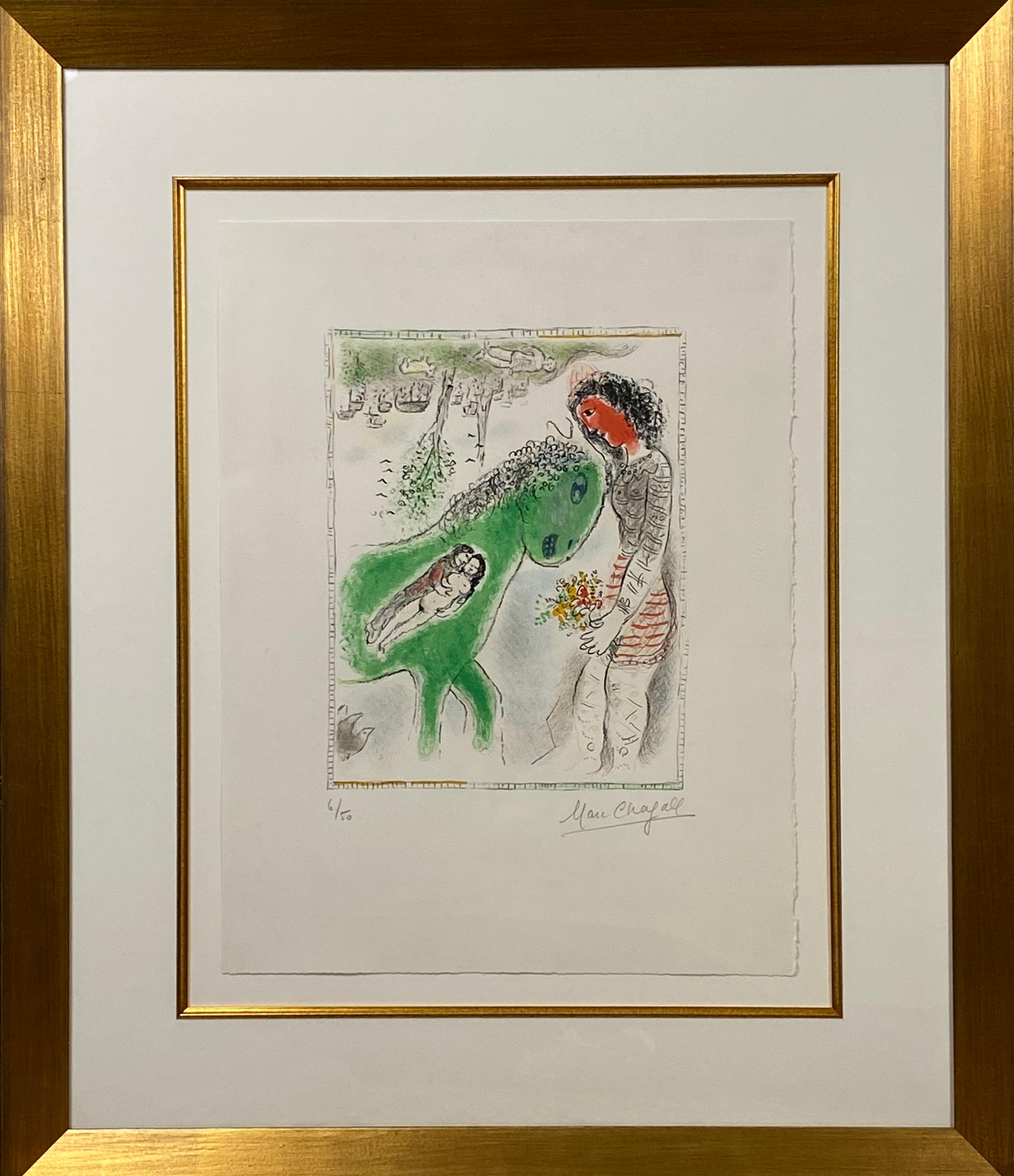 Marc Chagall - "Le Cheval Vert" (The Green Horse) by Marc Chagall For ...